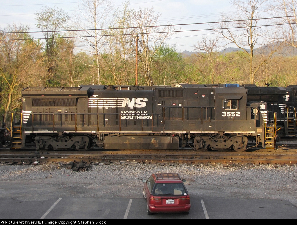 NS 3552, tcking the NB V86 out